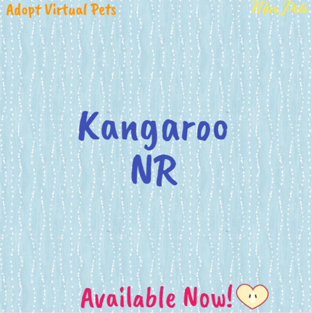 Kangaroo NR Adopt Me Virtual Pet - Etsy