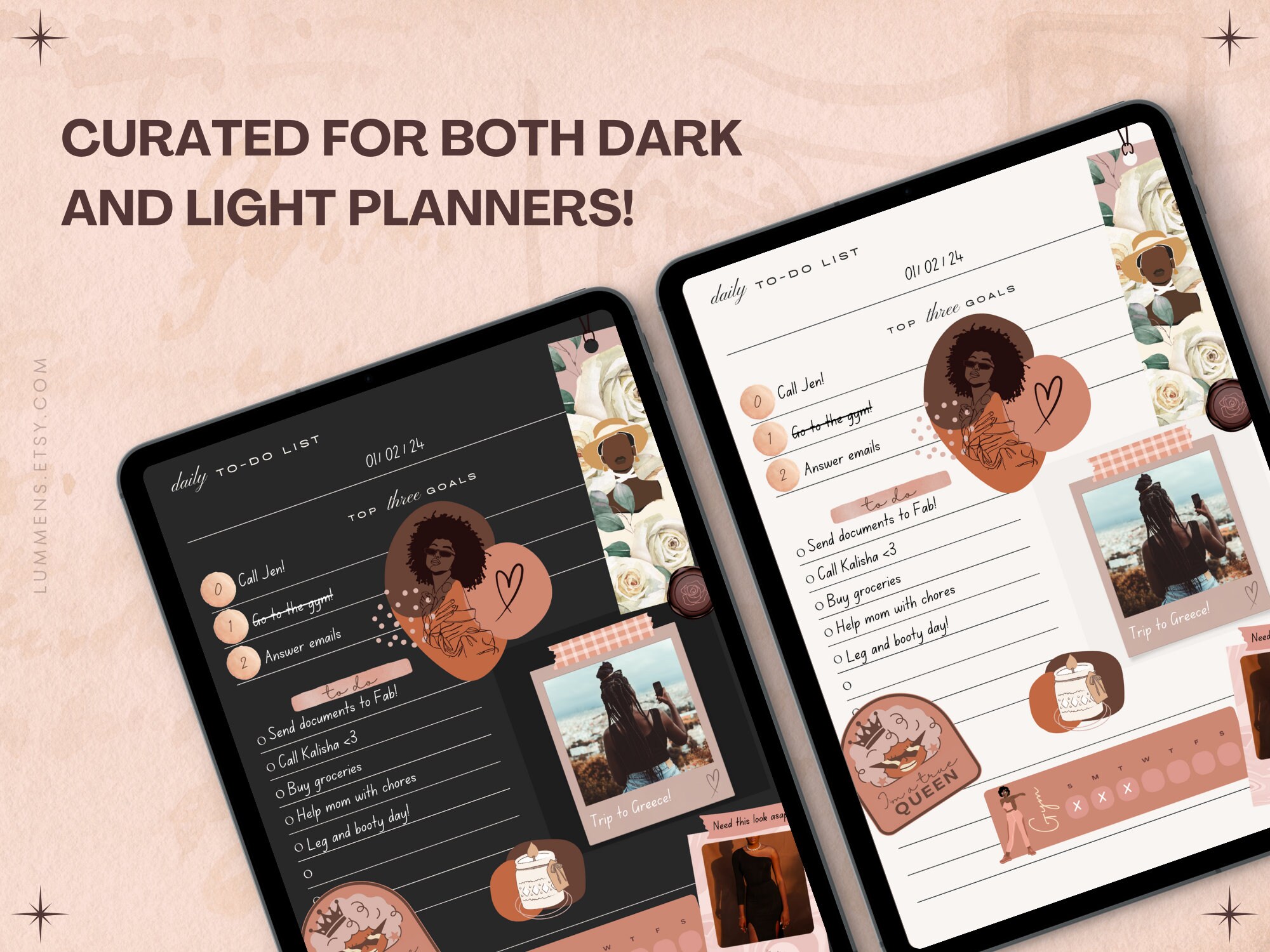 Black Girls Digital Sticker Goodnotes Sticker Digital Planner Sticker ...