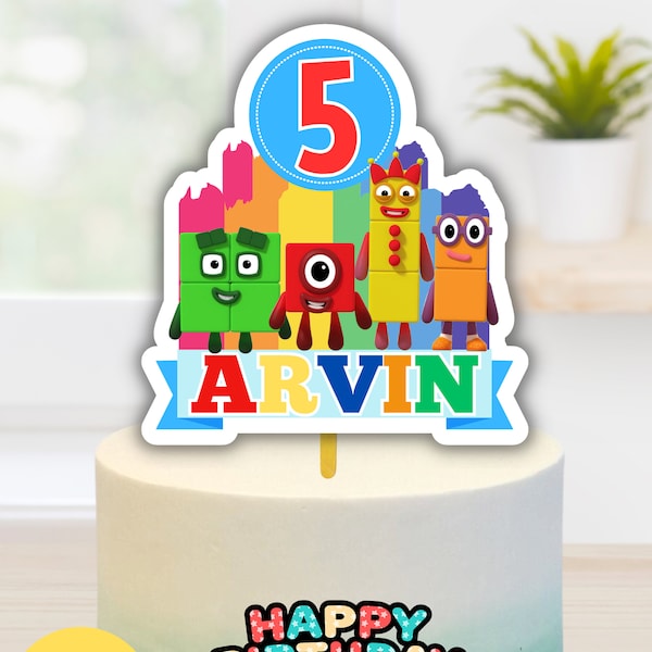 Numberblocks Cake Topper - Etsy