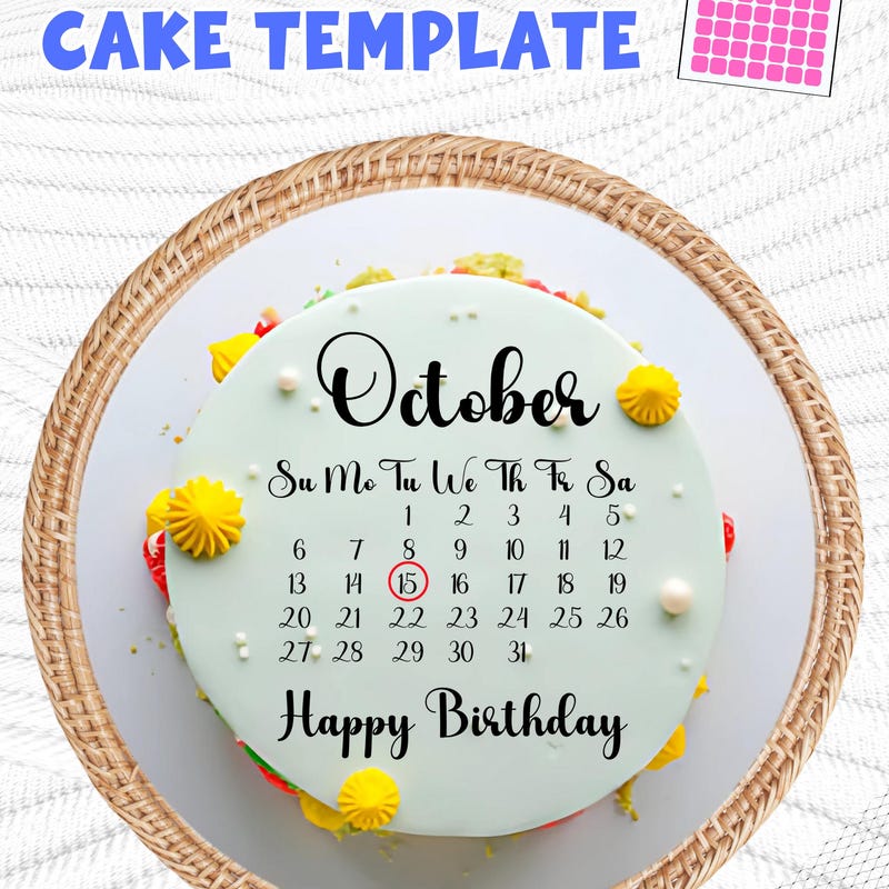 Cake Calendar - Etsy