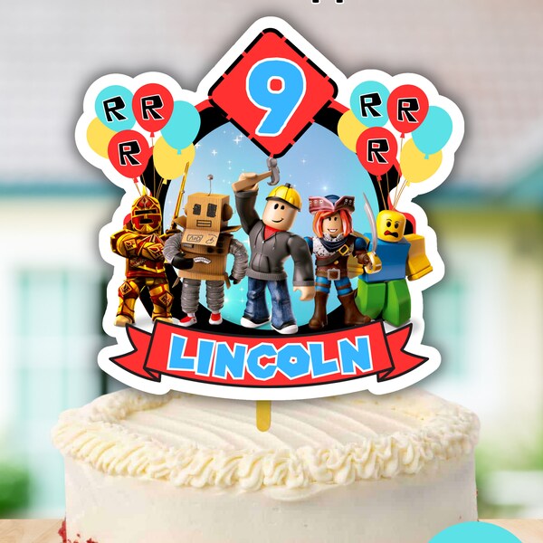 Roblox Birthday Boy Cake Topper - Etsy