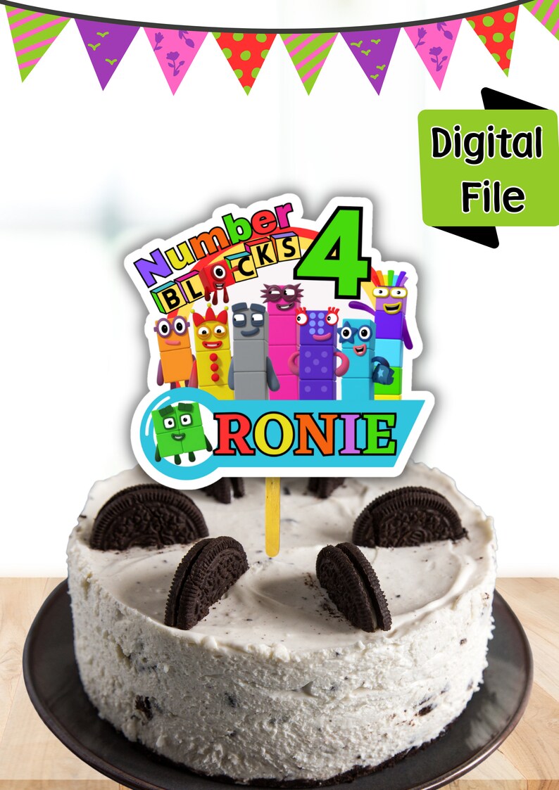 Numberblocks Cake Topper Numberblocks Topper Customized - Etsy Singapore