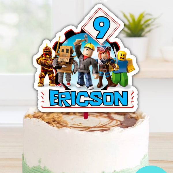Roblox Cake Topper - Etsy