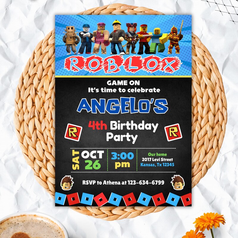 Roblox Theme Party Digital - Etsy
