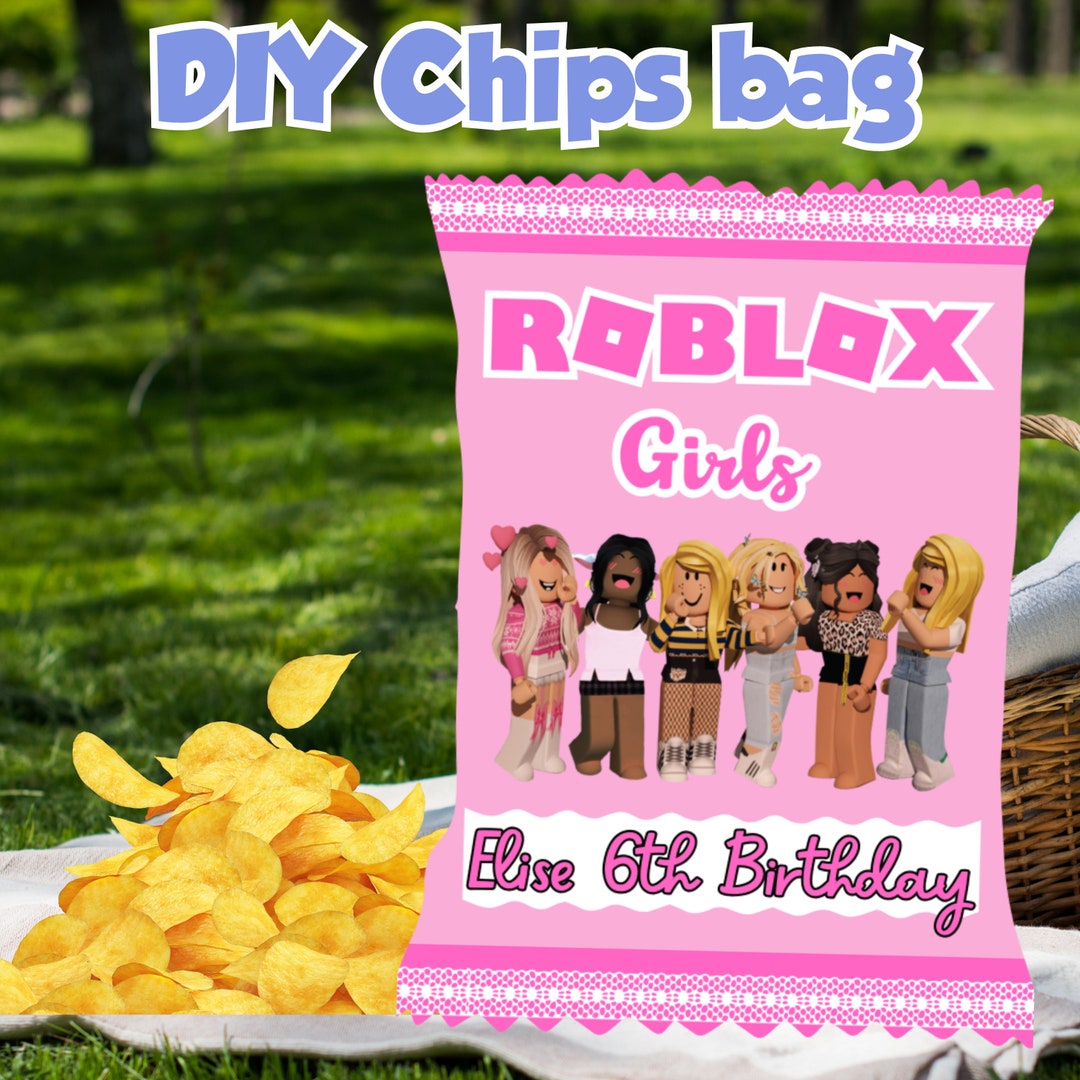 Roblox Chip Bag, Roblox Chip, Roblox Chip Bag Template, Roblox Party ...