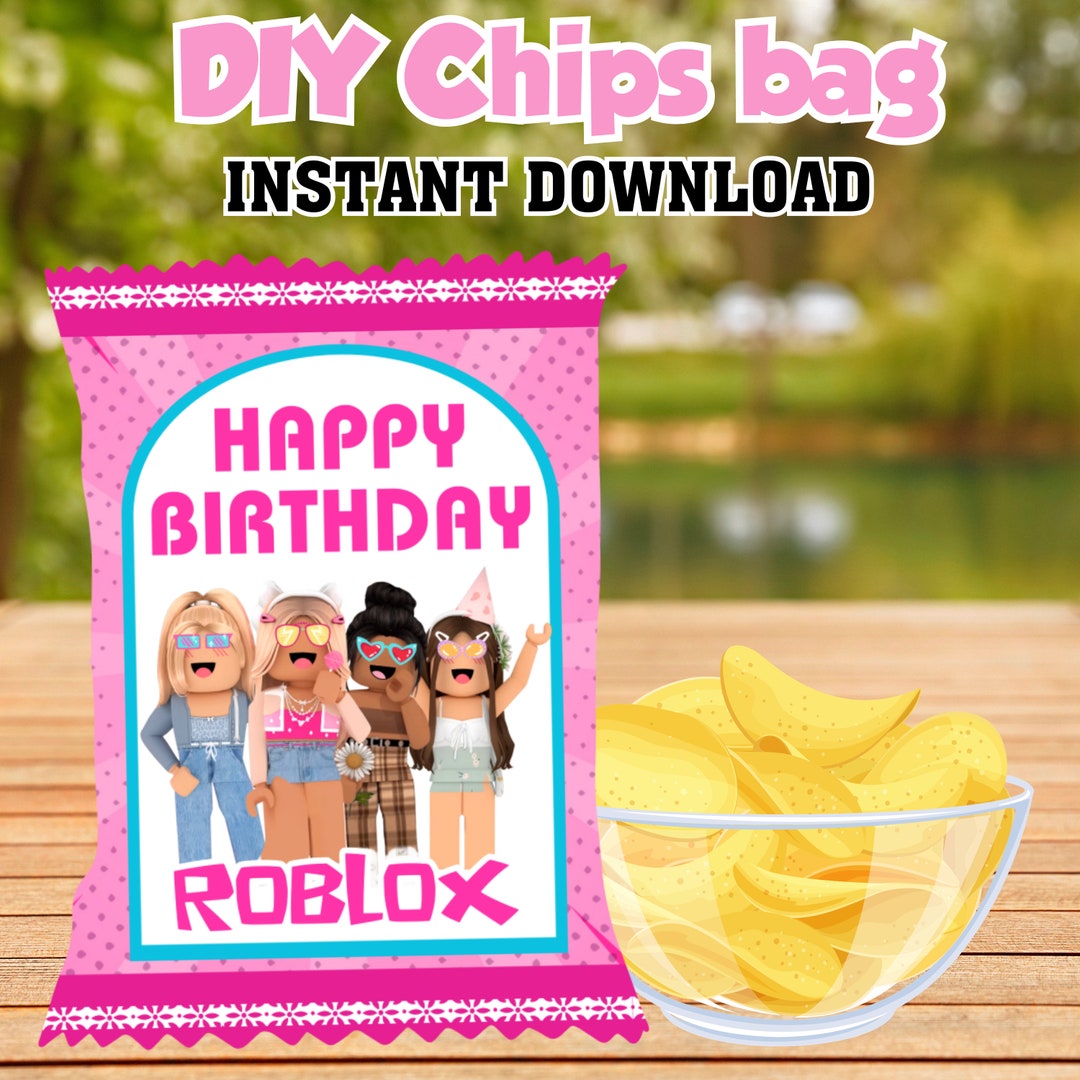 Roblox Chip Bag, Roblox Chip, Roblox Chip Bag Template, Instant ...