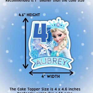 Frozen Cake Topper, Free 12 Pcs Cupcakes, Frozen Birthday Topper ...