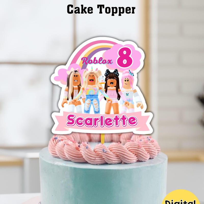 Roblox Cake Topper - Etsy