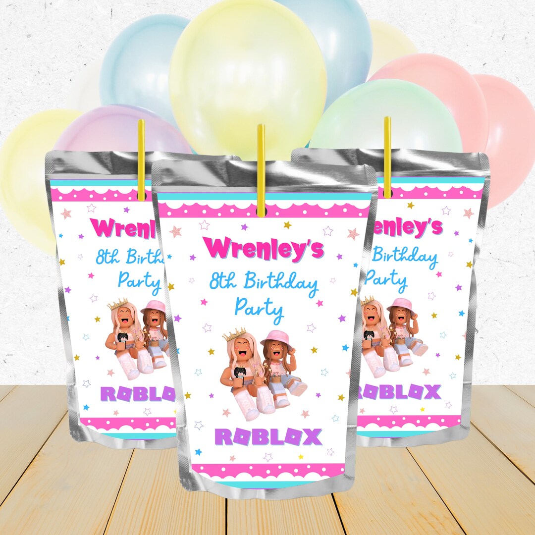 Roblox, Juice Pouch Labels, Customized, Caprisun Labels, Printable ...