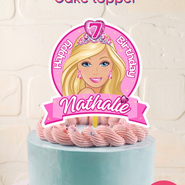 Barbie Cake Topper Svg - Etsy UK