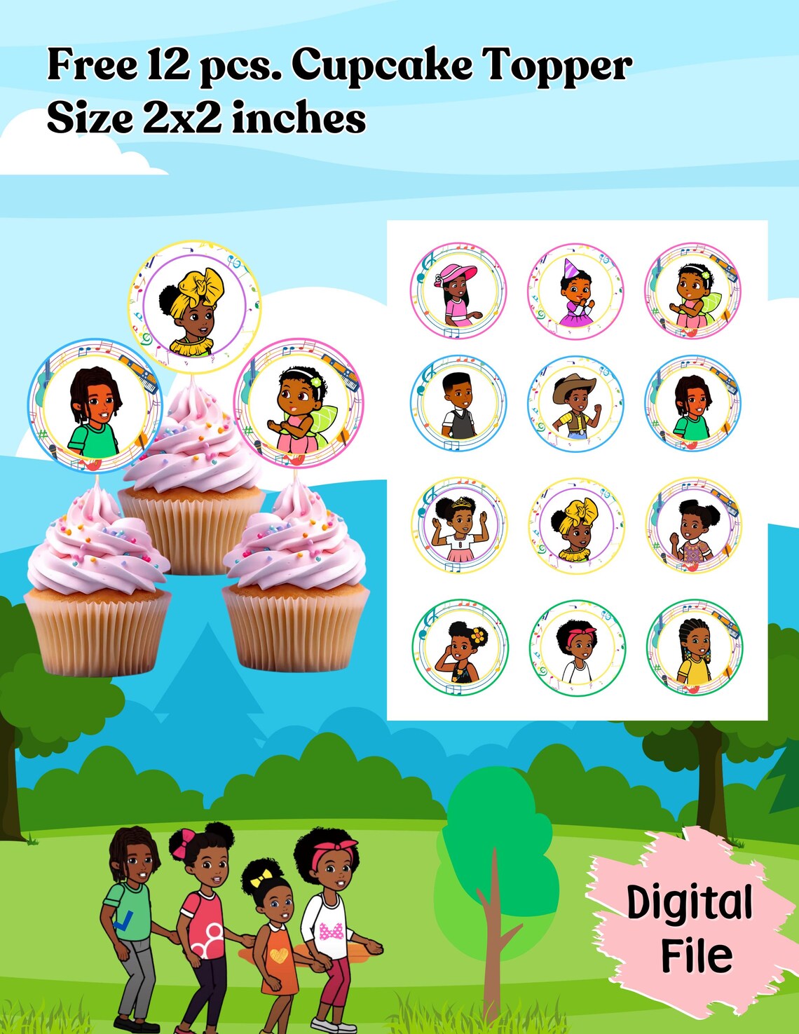 Gracie's Corner Birthday Cake Topper: Customizable Party Decor (digital ...