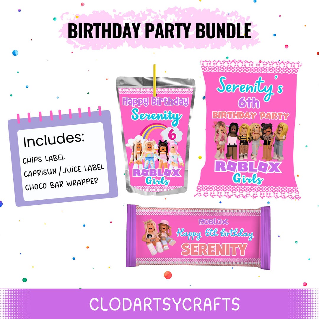 Roblox Bundle, Roblox Party Pack, Customized, Roblox Theme, Printable ...