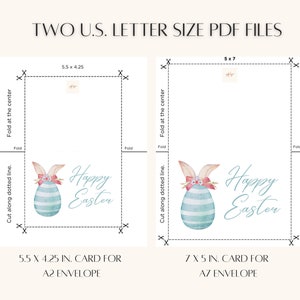 Printable Easter Card, Instant Download PDF, Happy Easter Printable ...