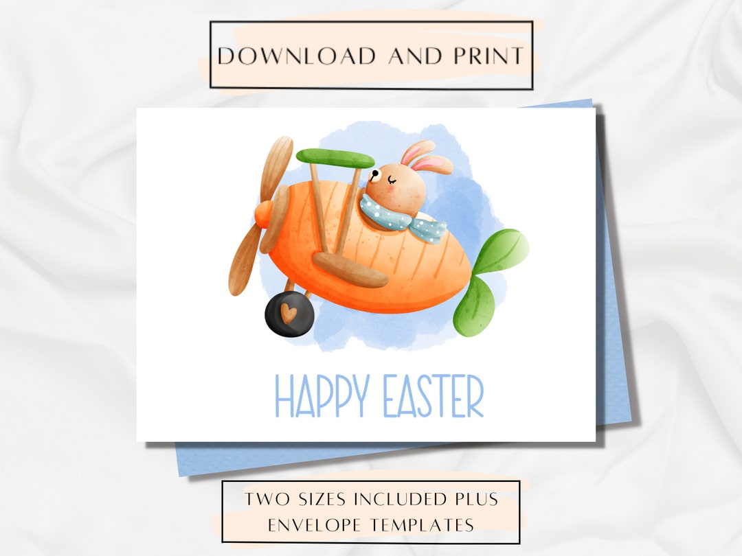 Easter Printable Card, Instant Download PDF, Printable Card and ...