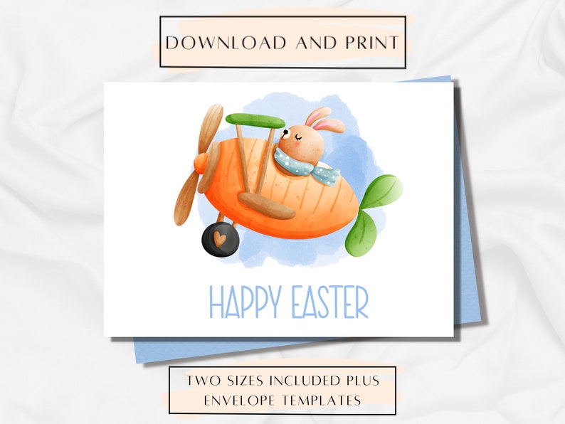 Easter Printable Card, Instant Download PDF, Printable Card and ...