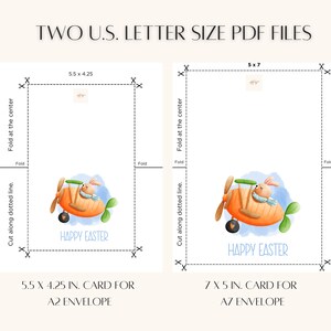 Easter Printable Card, Instant Download PDF, Printable Card and ...