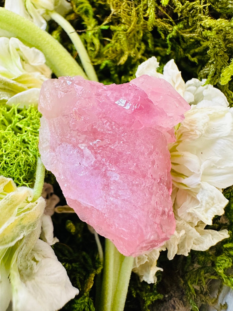 Crystallized Rose Quartz - Brazil - RARE - Etsy