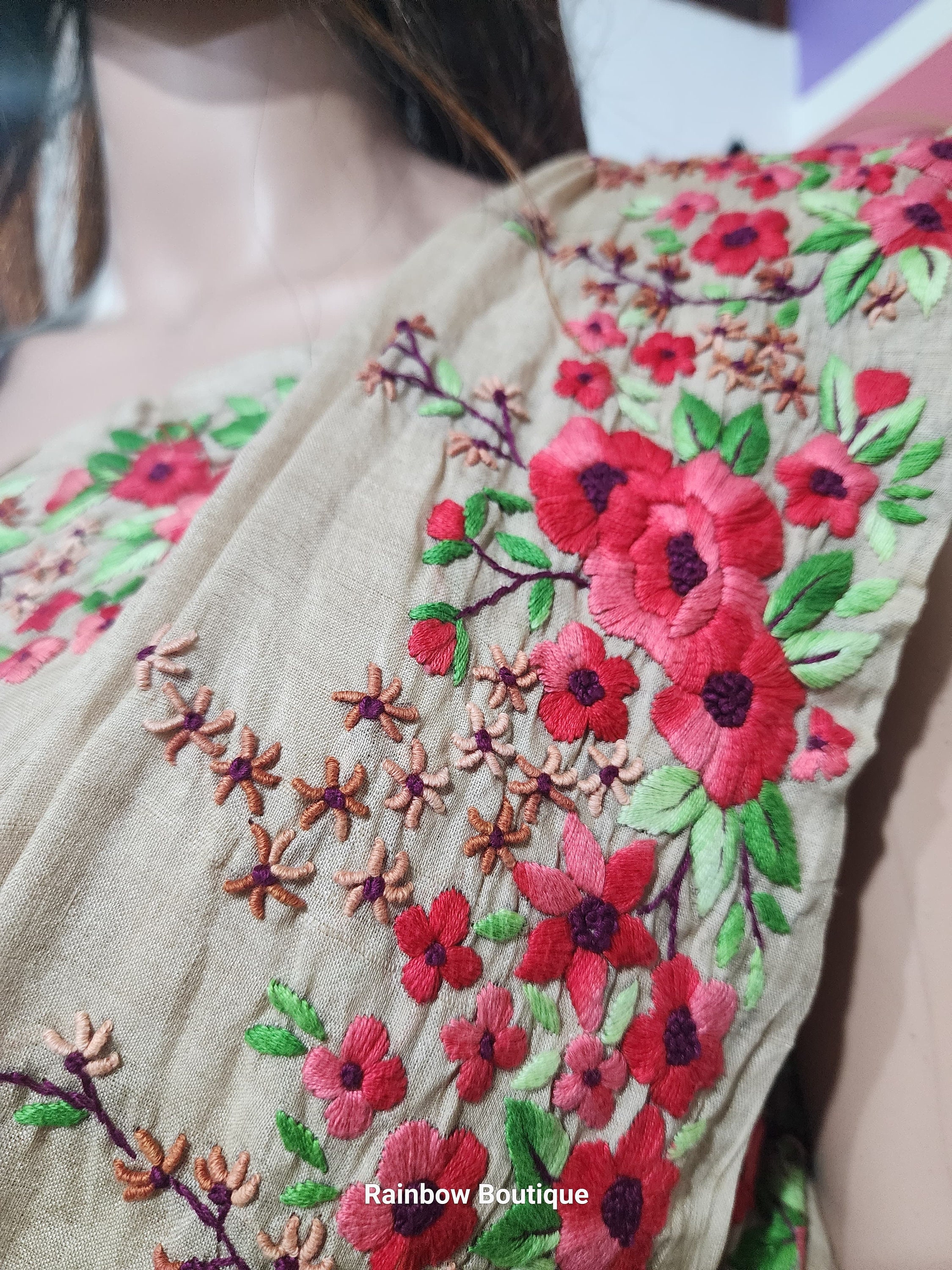 Hand Embroidery Designs For Sarees