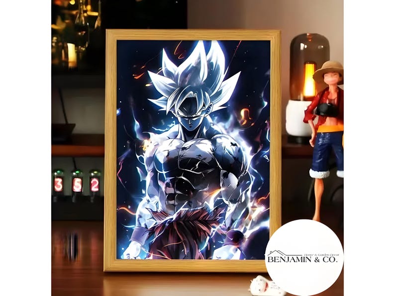 Anime LED Wall Light Goku Ultra Instinct, Super Saiyan, Vegito Decor ...