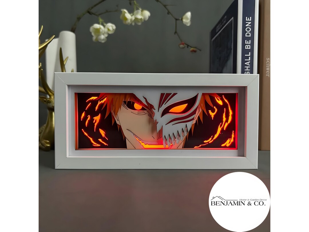 Ichigo Kurosaki LED Lightbox Bleach Anime Night Light Gift for Anime ...