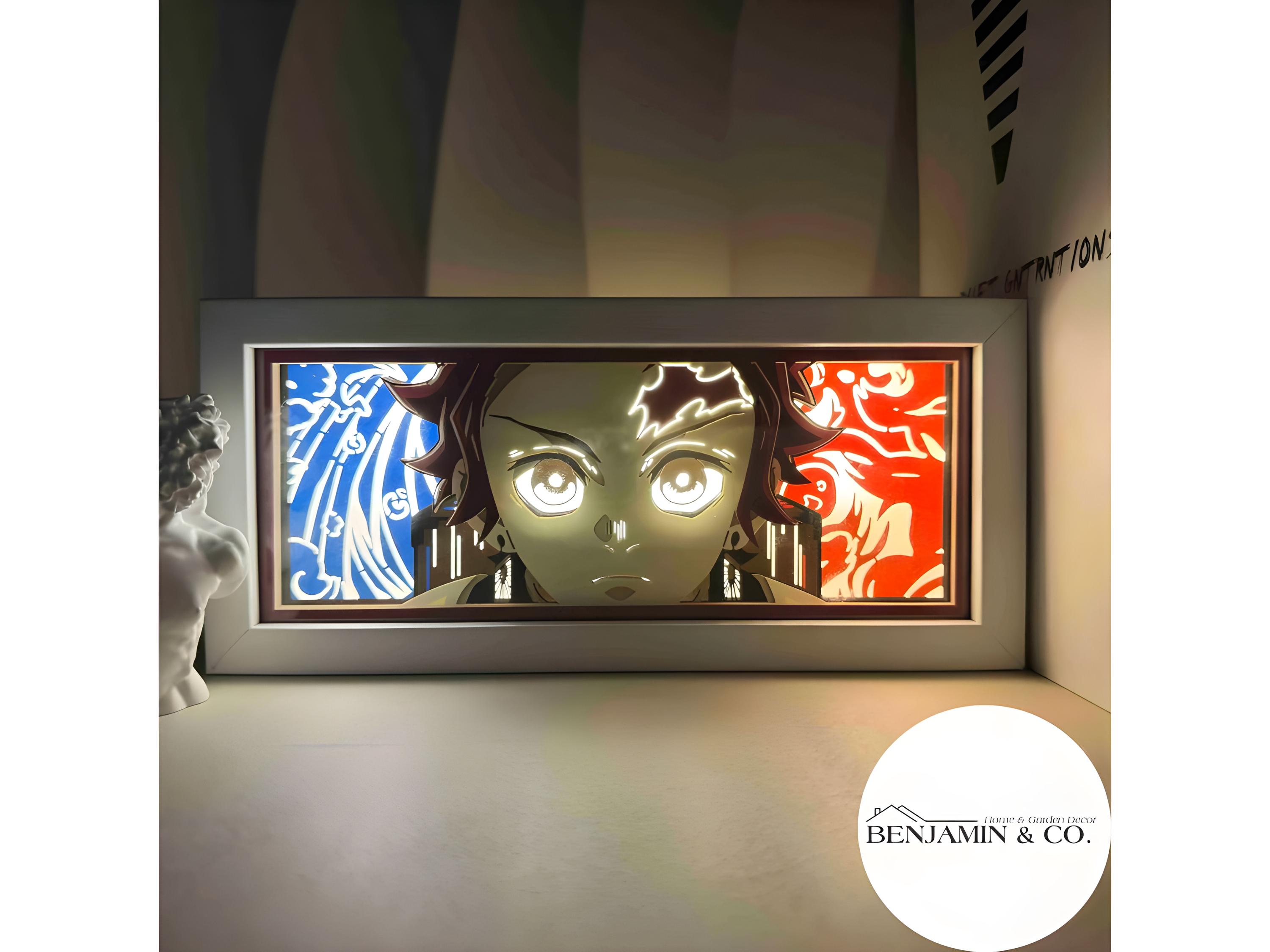 Tanjiro Kamado 3D LED Lamp Demon Slayer Anime Night Light Kimetsu No ...