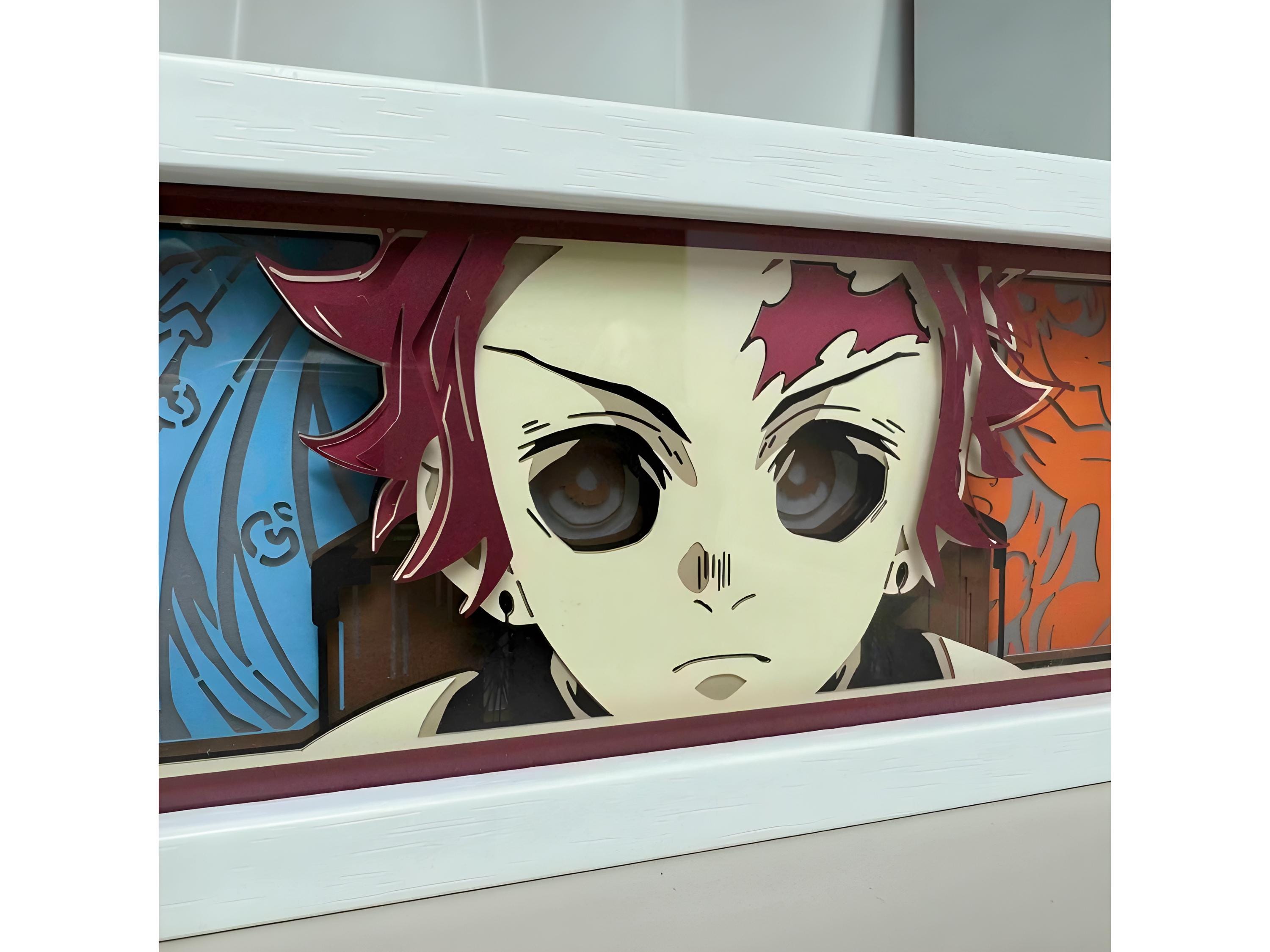 Tanjiro Kamado 3D LED Lamp Demon Slayer Anime Night Light Kimetsu No ...