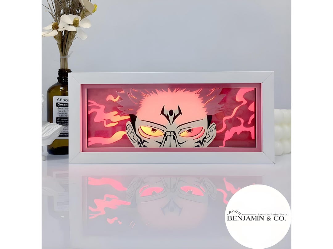 Ryomen Sukuna 3D LED Lamp Yuji Itadori Night Light Jujutsu Kaisen ...