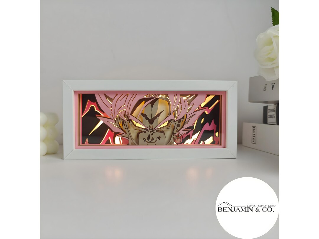 3D Goku LED Night Lamp Anime-inspired Bedroom Decor Goku Black LED ...