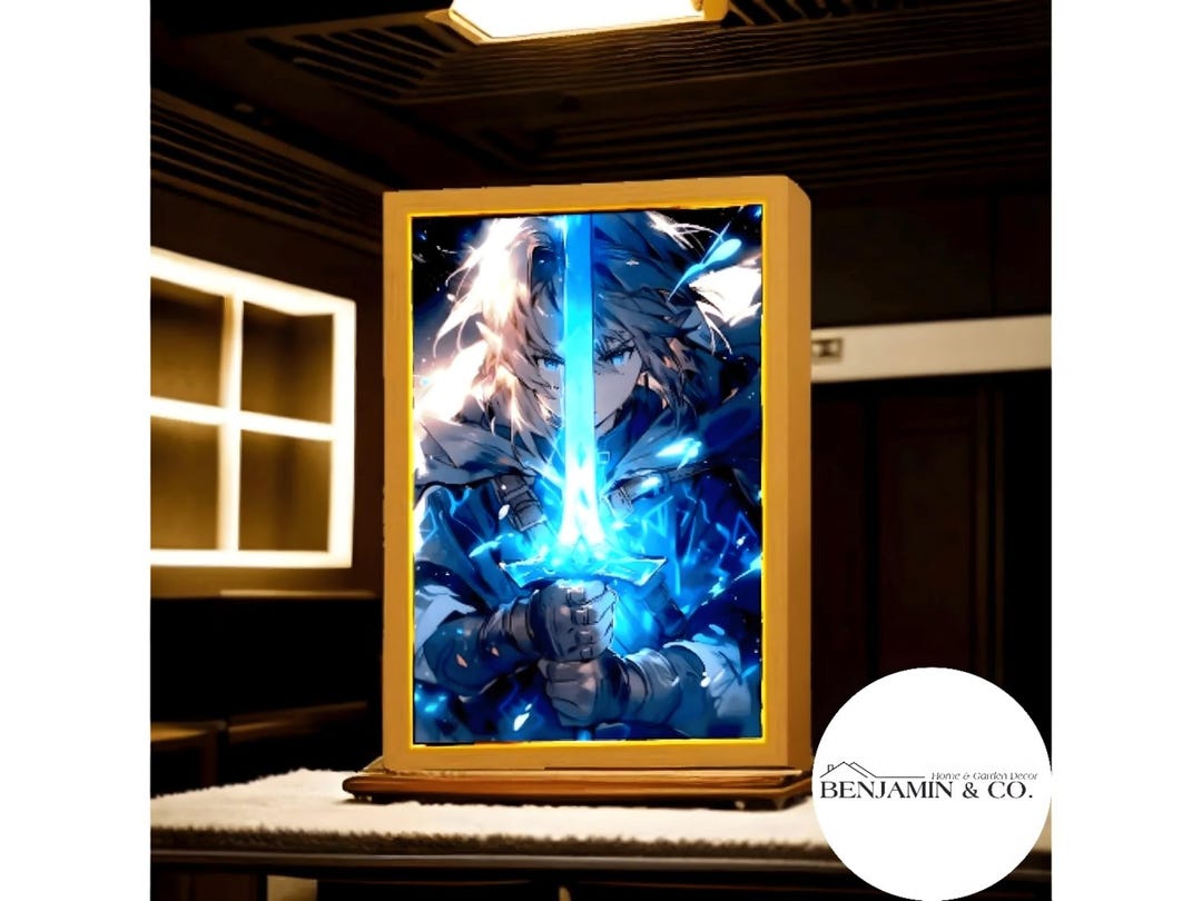 Zelda LED Wall Art Light Link & Princess Zelda Light-up Decor Gamer ...