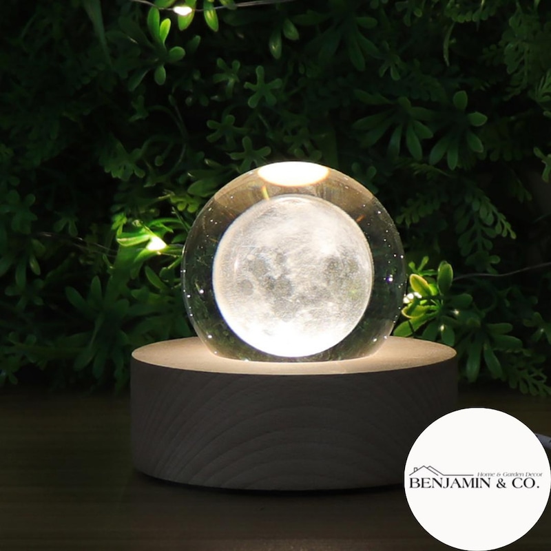 3 3d Moon Crystal Ball - Etsy