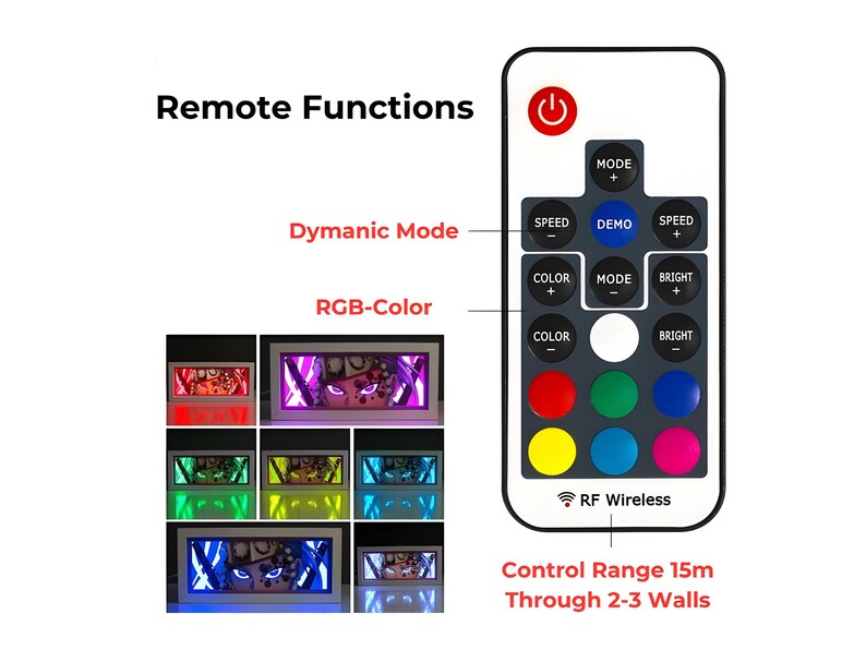 Tanjiro Kamado 3D LED Lamp Demon Slayer Anime Night Light Kimetsu No ...