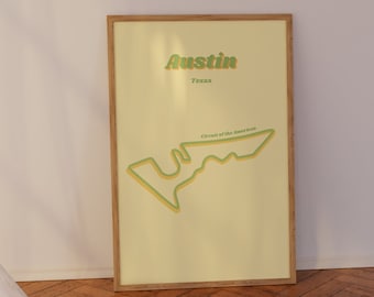F1 Cars on Track Print – Circuit of the Americas Austin Digital ...