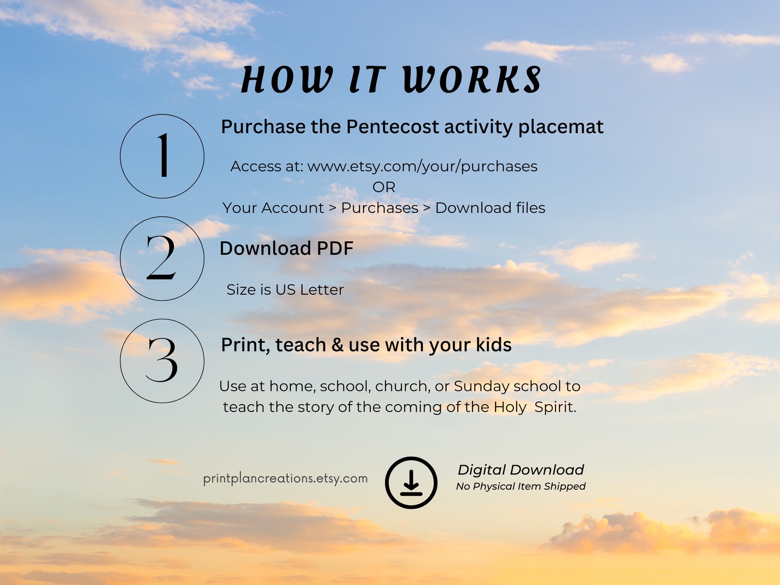 Pentecost Activity Placemat, Holy Spirit Coloring Page for Kids ...