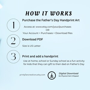 Father's Day Bible Craft Proverbs 20:7, Printable Dad Handprint Art ...
