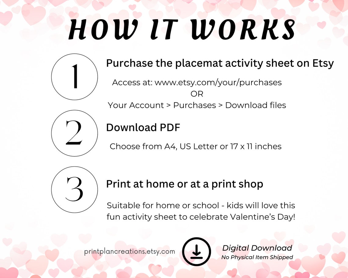 Printable Valentines Activity Placemat, Coloring Page, Valentine's Day ...