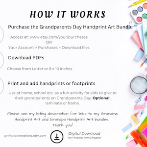 Grandparents Day Handprint Art, Grandparents Handprint Craft Printable ...