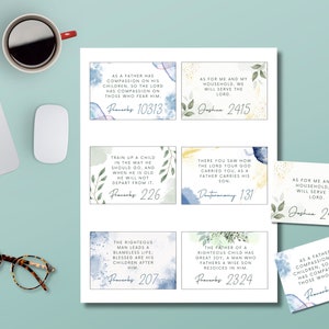 Father's Day Bible Verses, Printable Father's Day Scripture Cards for ...