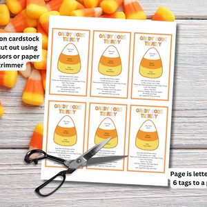 Candy Corn Trinity Tag, Religious Candy Corn Tag, Treat Bag Tag ...