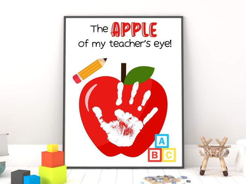 Back to School Handprint Art Bundle, First Day of School Handprint ...