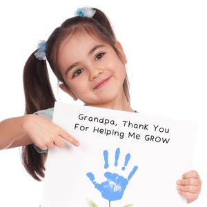 Grandpa Handprint Art, Grandpa Printable, Grandpa Father's Day Gift ...