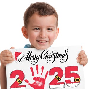 Christmas Handprint Art, Kids Toddlers Handprint Craft, Handprint Poem ...