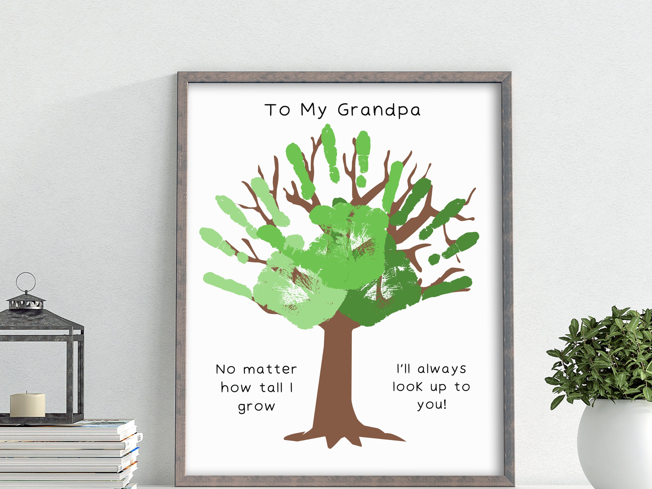 Grandpa Handprint Art, Grandpa Printable, Grandpa Father's Day Gift ...