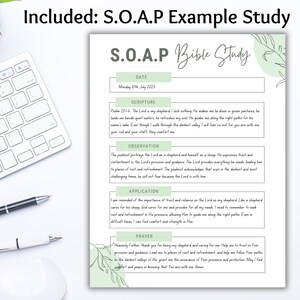 SOAP Bible Study Method, Printable Bible Study Template, SOAP Devotion ...