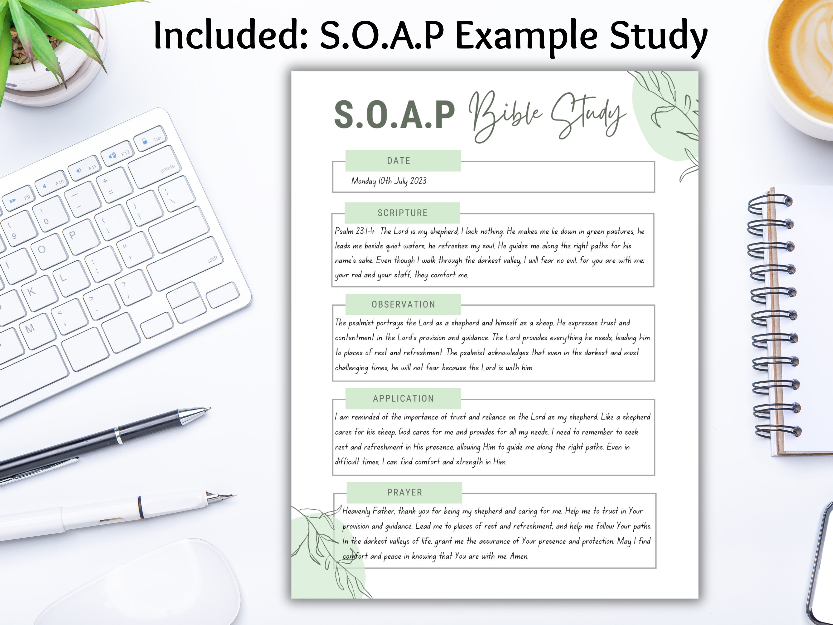 SOAP Bible Study Method Printable Bible Study Template SOAP - Etsy