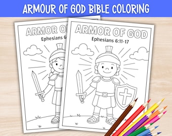 Armor of God Printable Bible Study Kids, Armor of God Craft, Sunday ...