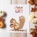 Fall Craft for Kids, Printable Handprint Footprint Art, Nuts About Fall ...