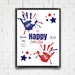 Labor Day Handprint Art Craft Printable Labor Day Activity - Etsy
