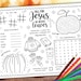 Fall for Jesus He Never Leaves Activity Placemat Printable, Christian ...