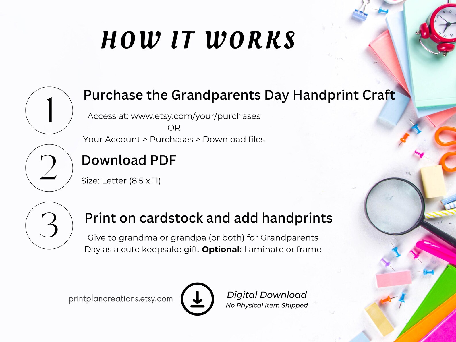 Grandparents Day Handprint Craft, Ruler Handprint Art, Loved Beyond ...