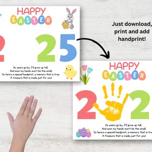 Easter Handprint Art, Kids Toddlers Preschool Handprint Craft ...